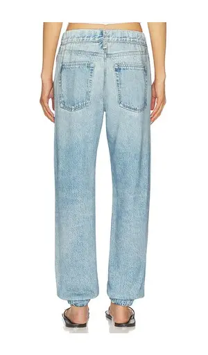 Rag & Bone Terry Jogger Pants With Denim Print