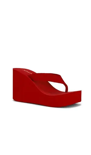 Jeffrey Campbell Astria 2 Platform Wedge Sandal - Red