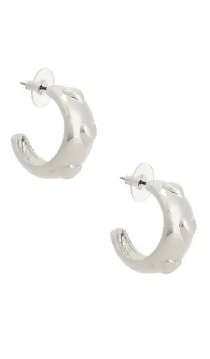 PETIT MOMENTS Lore Hoop Earrings - Silver