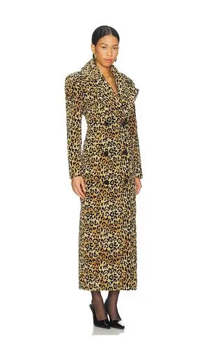 MARKGONG Jacquard Fitted-waist Coat