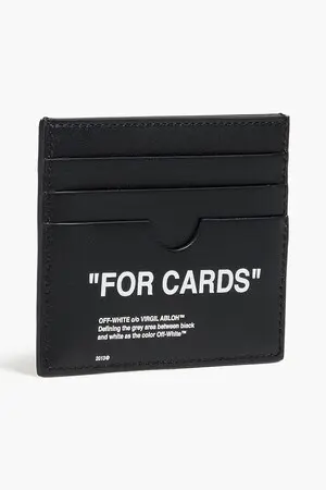 Off-White Printed Leather Cardholder