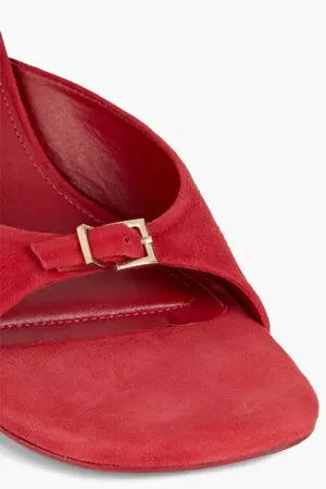 Simkhai Carey Suede Mules - Red