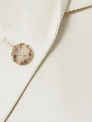 Calvin Klein Adrian Wool And Silk-blend Blazer - Neutrals