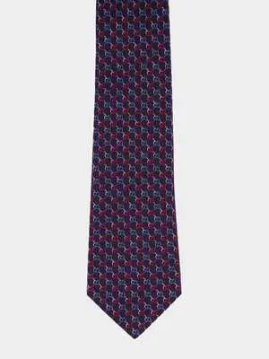 Gucci Gg Silk Jacquard Neck Tie - Multicolour