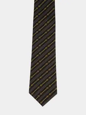 Gucci Horsebit Jacquard Silk Neck Tie - Multicolour