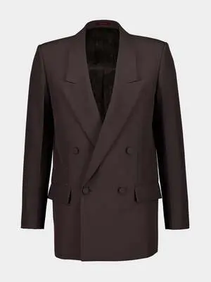 Gucci Double-breasted Panama Jacket - Brown