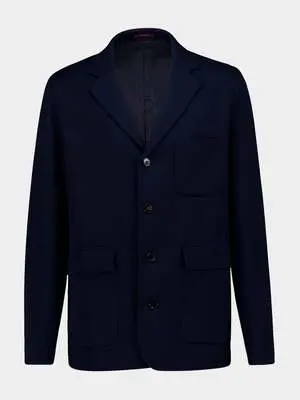 Gucci Dark Cotton Jersey Blazer