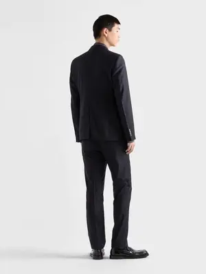 Prada Navy Wool-cashmere Slim Suit - Blue