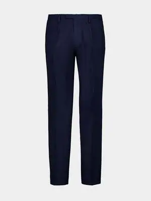 Boglioli Navy Virgin Wool 2-button Suit - Blue