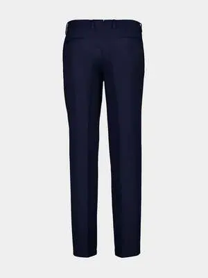 Boglioli Navy Virgin Wool 2-button Suit - Blue