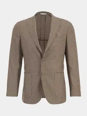 Boglioli Virgin Wool Two-button Blazer - Brown