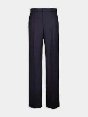 Saint Laurent High-rise Tailored Wool Pants - Blue