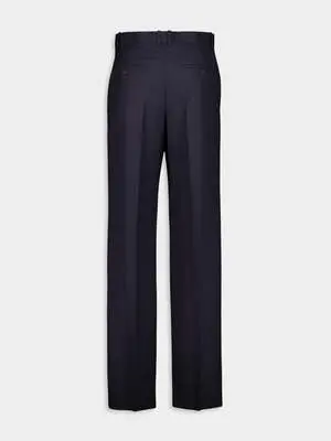 Saint Laurent High-rise Tailored Wool Pants - Blue