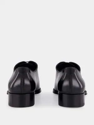 TOM FORD Burnished Leather Elkan Lace Up - Black