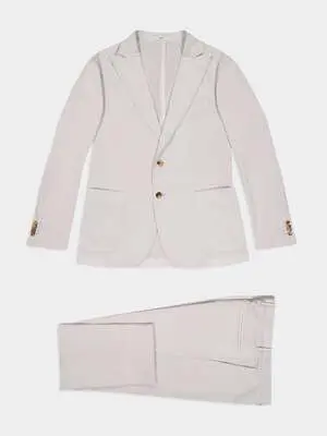 Boglioli Beige Cotton Suit - Grey