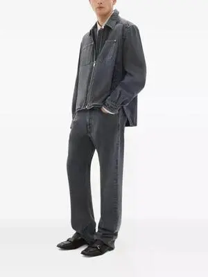 FERRARI Marbled-denim Five-pocket Jeans