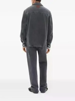FERRARI Marbled-denim Five-pocket Jeans