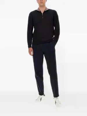 Paul Smith Logo-embroidered Half-zip Sweater