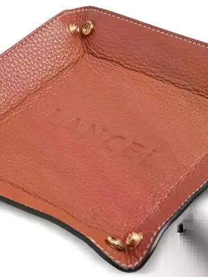 LANCEL Leather Valet Tray With Gold-tone Hardware