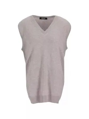 LA ROSE V-neck Knitwear - Grey