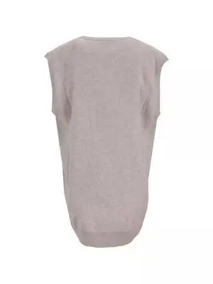 LA ROSE V-neck Knitwear - Grey