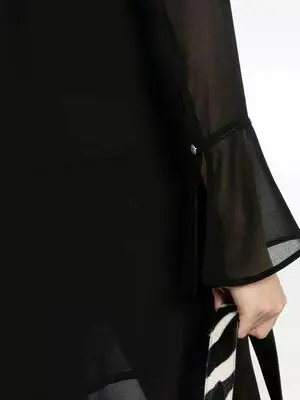 Pinko Georgette Button Front Tie Dress