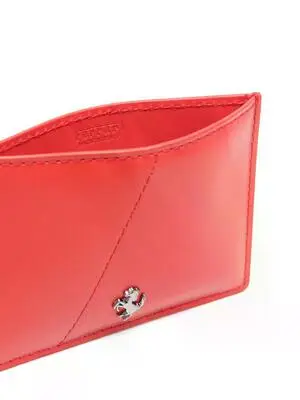 FERRARI Logo-plaque Leather Card Holder