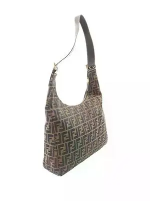 Fendi 2000-2010 Zucca Canvas Shoulder Bag