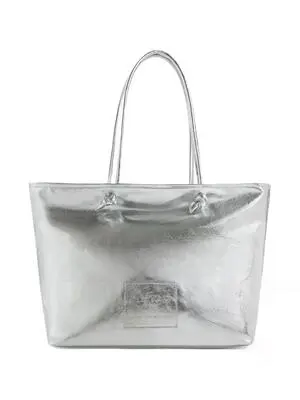 V°73 Logo-patch Leather Tote Bag