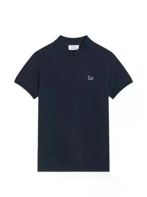 Maison Kitsuné Fox-patch Polo Shirt - Blue