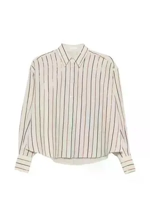 Brunello Cucinelli Striped Shirt - Neutrals