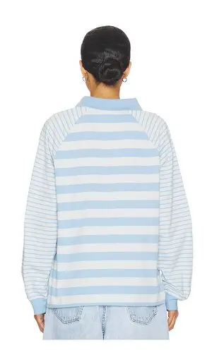 SAMSOE SAMSOE Saella Long Sleeve Polo - Blue