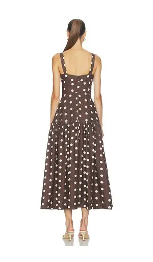 NICHOLAS Valeria Dress - Chocolate