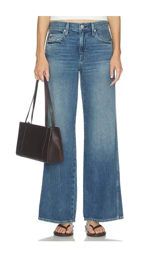 AMO Regina Wide Leg Jeans - Blue