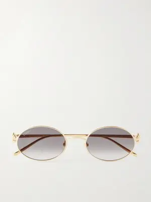Cartier Rounded-frame Sunglasses - Gold