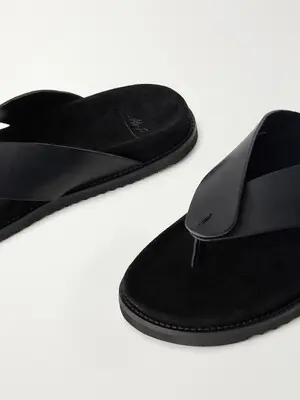 Mr P. Leather Flip Flops
