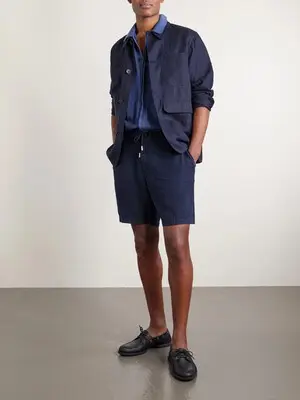 Mr P. Straight-leg Linen Bermuda Shorts