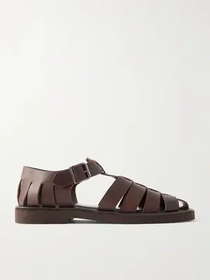 Mr P. Fisherman Leather Sandals - Brown