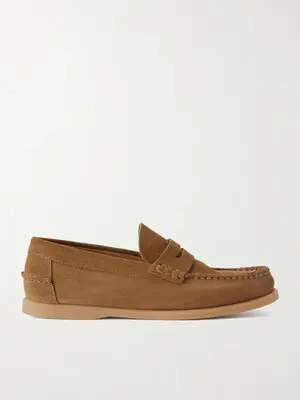 Mr P. Leo Suede Penny Loafers - Brown