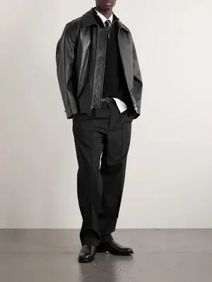 Mr P. James Cashmere Half-zip Sweater - Black