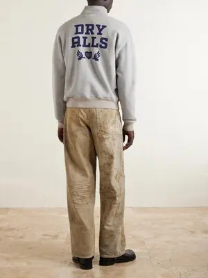 HUMAN MADE Logo-print Half-zip Sweatshirt