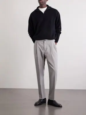 Mr P. Daniel Tapered Wool-flannel Suit Trousers