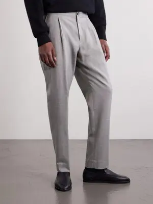 Mr P. Daniel Tapered Wool-flannel Suit Trousers