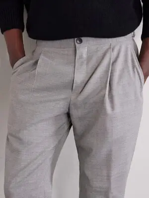 Mr P. Daniel Tapered Wool-flannel Suit Trousers