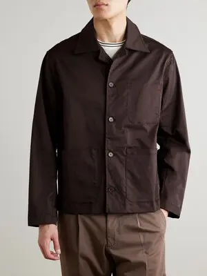 Nn07 Morgan 10021 Stretch Organic Cotton-gabardine Blouson Jacket