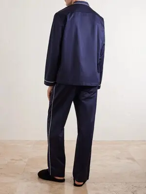 TEKLA Chelsea Cotton-satin Pyjama Set