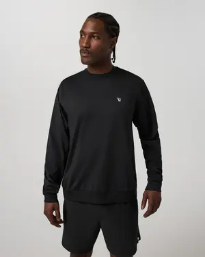 Vuori Sunday Crew Neck Shirt - Black