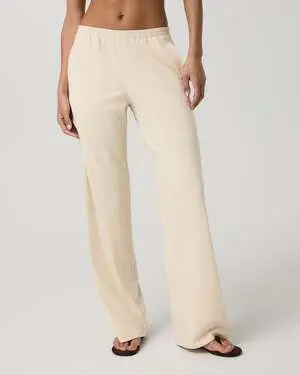 Vuori Villa Everyday Wideleg Pant - Bleached Sand