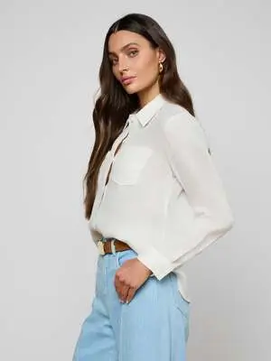 L'Agence Isla Linen Shirt