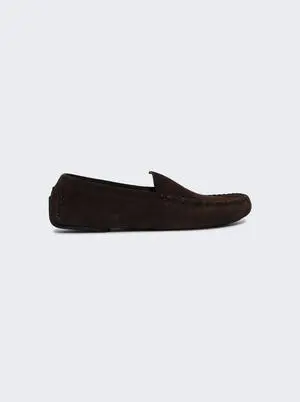 THE ROW Lucca Lacquer Slip-on Loafers - Brown